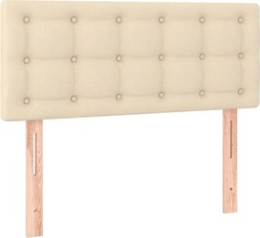 Box spring postel s matrací krémová 120x200 cm textil 3140366