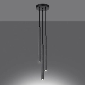 Sollux Lighting Závěsné svítidlo PASTELO 3P betonové