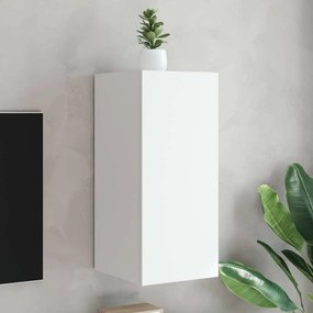 vidaXL Nástěnná TV skříňka s LED osvětlením 30,5x35x70 cm [837234] Barva: Bílá