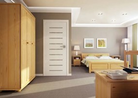 Casarredo - Komfort nábytek Masivní postel KL-101, 140x200, borovice, výběr moření | barva: moření gray