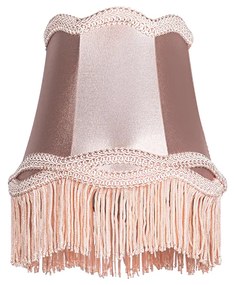 Látkový světelný klobouk s klipem růžový 12 cm - Granny