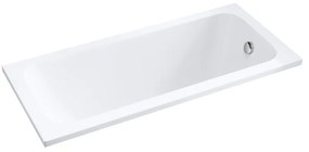 BPS-koupelny Akrylátová obdélníková vana k vestavbě HYD-NIL150-VEST 150x70 cm bílá, odtokový komplet chrom