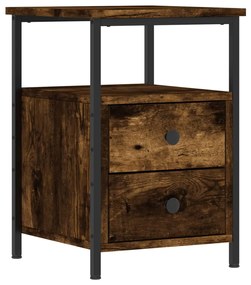 vidaXL Noční stolek kouřový dub 34 x 35,5 x 50 cm kompozitní dřevo