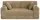Aosom Dvojitá stlačená manšestrová pohovka, kovový rám, 2 držáky na nápoje a 4 boční kapsy, 168D x 80Š x 81V cm, béžová