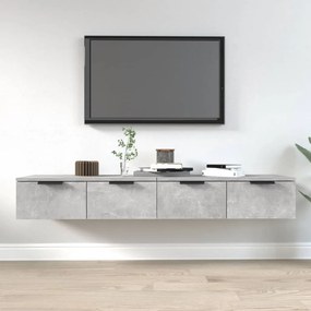 Nástěnné skříňky 2 ks betonově šedé 68x30x20cm kompozitní dřevo 3115895