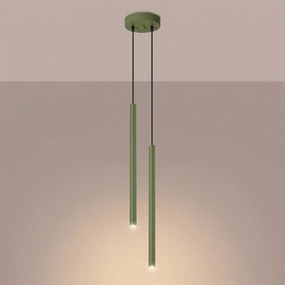 Sollux SL.2134 - Lustr na lanku PASTELO 2xG9/8W/230V zelená