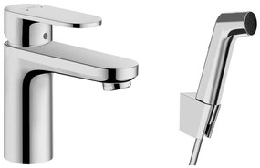 Hansgrohe Vernis Blend - Umyvadlová baterie s ruční sprchou Bidette, chrom 71215000