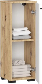Koupelnová skříňka Fin S30 1D 30 cm dub - výběr z 4 provedení