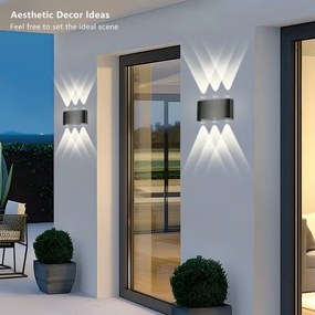 Brilagi - LED Venkovní nástěnné svítidlo FLAREBOX LED/6W/230V černá IP65