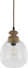 Závěsné skleněné světlo Mirabelle - Ø 16*25 cm