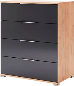 Komoda Junior 4šu Lava / dub kraft Luna