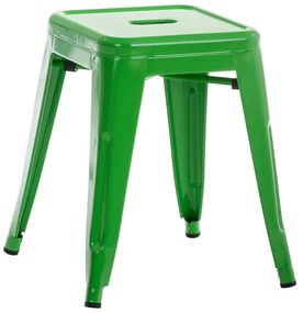 Stohovatelná kovová židle Arm - Zelená