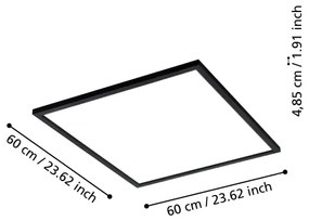 Eglo 900052 - LED Stmívatelné stropní svítidlo SALOBRENA-Z LED/33W/230V černá