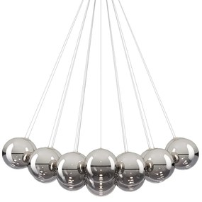 Lodes 22128 4027 Random Cloud 23 ø28, závěsné svítidlo LED 23 x 5W 2700K, chromové sklo, rozměr 172x139cm