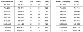 Mexen Exo, skládací sprchová kabina, dveře 110 cm + boční stěna 95 cm, transparentní sklo, černá, 816-110-095-70-00