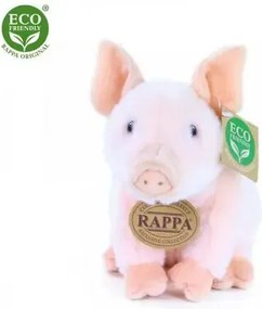 RAPPA Plyšové prase 18 cm / ECO-FRIENDLY / od 0 měsíců