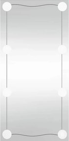 Nástěnné zrcadlo s LED osvětlením 30 x 60 cm sklo obdélníkové 3189149