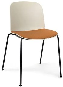 INFINITI - Židle RELIEF s čalouněným sedákem a kovovou podnoží