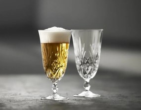 Křišťálové skleničky v sadě 4 ks na pivo 400 ml Melodia – Lyngby Glas