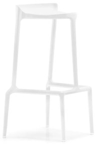PEDRALI - Vysoká barová židle HAPPY 490 DS - bílá