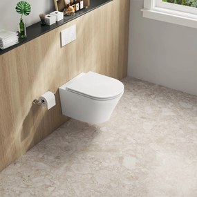 Sapho Paco závěsná wc mísa 36 x 53 cm Vortex Rimless keramika bílá PZ1012V