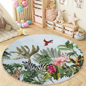 Pratelný dětský koberec ø150 cm Jungle – Mila Home