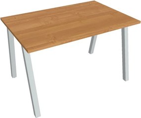 Kancelářský pracovní stůl Hobis USA 1200, bílá RAL 9016, deskaakát