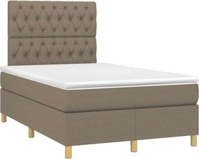 Box spring postel s matrací taupe 120x190 cm textil 3269955