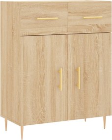 Skříň highboard dub sonoma 69,5 x 34 x 180 cm kompozitní dřevo 3200508