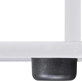 Schodovitá knihovna / police k vystavování 107 cm bílá 242552