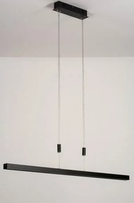 Závěsné designové LED svítidlo na lanku X Line Denver Black