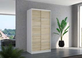 Posuvná skříň RIVA 100 bílá – sonoma