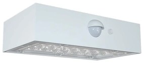 V-Tac | LED Solární nástěnné svítidlo se senzorem LED/3W/3,7V 3000K/4000K IP65 bílá | VT1517