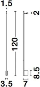 Nástěnné LED svítidlo NOVA LUCE GROPIUS 20W 3000K 9081120