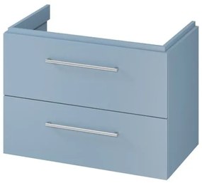 Cersanit Larga, závěsná umyvadlová skříňka 80cm, modrá matná, S932-074