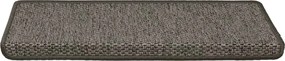 Samolepící nášlapy na schody sisal 15ks 65x21x4cm šedé a béžové 326884