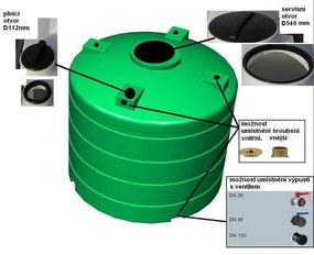 Nadzemní nádrž  na vodu a kapaliny DC 9000 L
