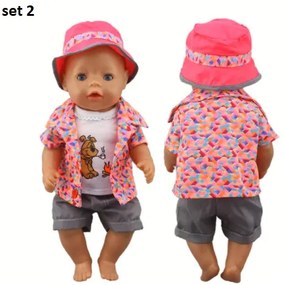 Roztomilé sety oblečků na American girl a BABY Born 43 cm Varianta: Set 2
