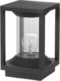 NV 9193102 Venkovní sloupkové svítidlo LOEVE antracitový hliník a čirý akryl E27 1x12W 220-240V IIP65 bez žárovky - NOVA LUCE