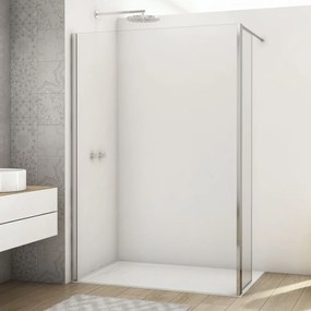 SanSwiss Ronal SanSwiss DIVERA 120 cm pevná stěna walk-in - aluchrom/sklo Transparent D22WI21205007