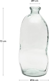 Vysoká váza z recyklovaného skla (výška 75 cm) Brenna – Kave Home