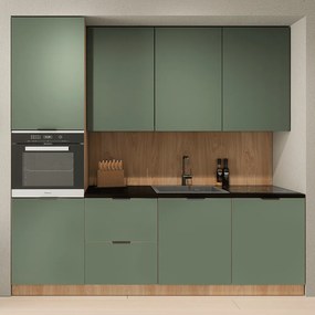 SORENTO pg | horní skříňka N60N multifunkční nástavec | 60 cm | LEVÁ | puccini/zelená