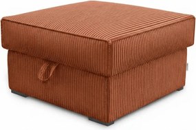 Taburet SMART COSARO XL s úložným prostorem 71x71 cm, terakotový