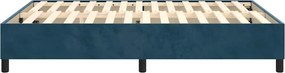 Rám postele s boxspringem tmavě modrý 140x190 cm samet 3121118
