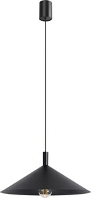 Černé ocelové závěsné svítidlo ø 40 cm Zylo – Sollux