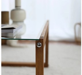 Designový konferenční stolek Vaidehi 85 cm dřevěný