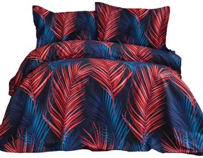 SATÉNOVÉ POVLEČENÍ LUXURY LAGOON 200X220 CM, 2KS 70X80 CM LISTY