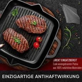 GUSSKÖNIG Grilovací pánev 30 cm / Grilovací pánev / Litina / Indukce /