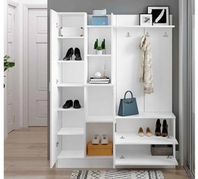 Designová předsíňová stěna Kailano bílá