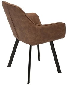 Designová židle Francesca, světlehnědá